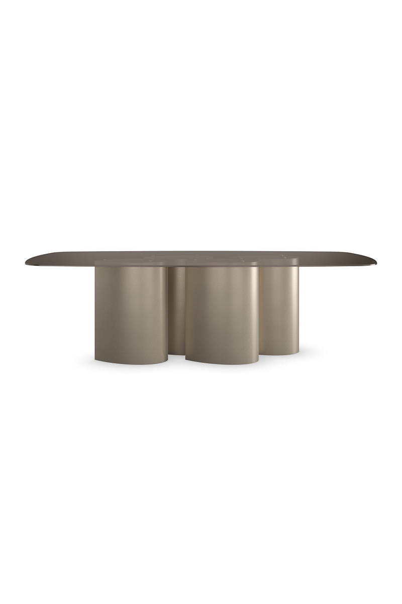 Gold 4-Column Base Dining Table | Caracole Aphelion 4 | Caracole EU ...